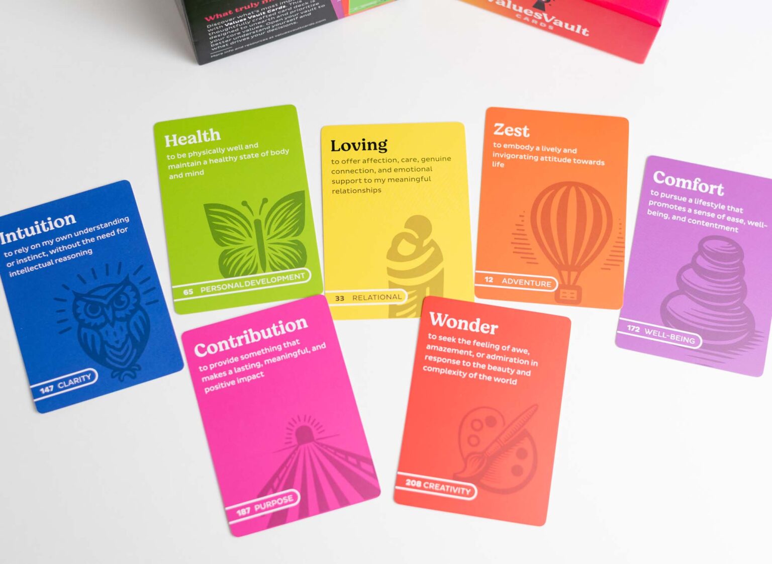 Values Sort Exercise with Values Vault Cards